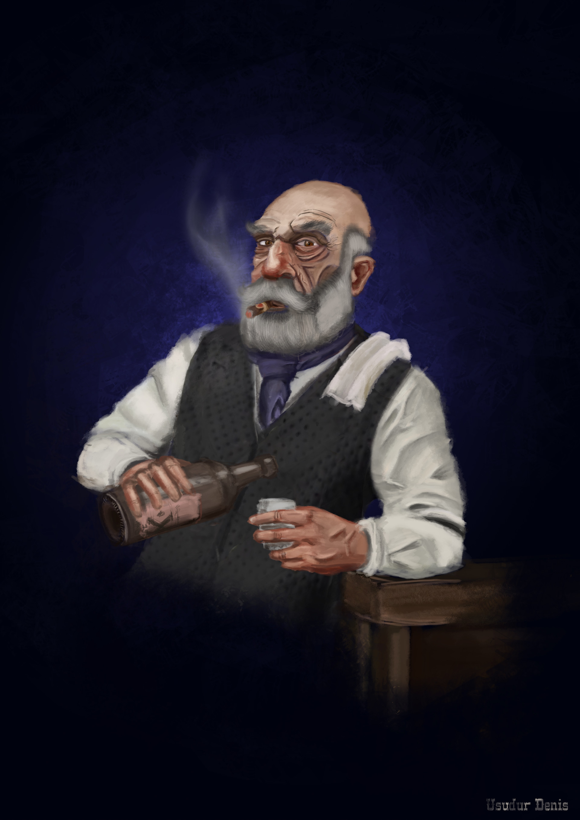 ArtStation - Western Barman