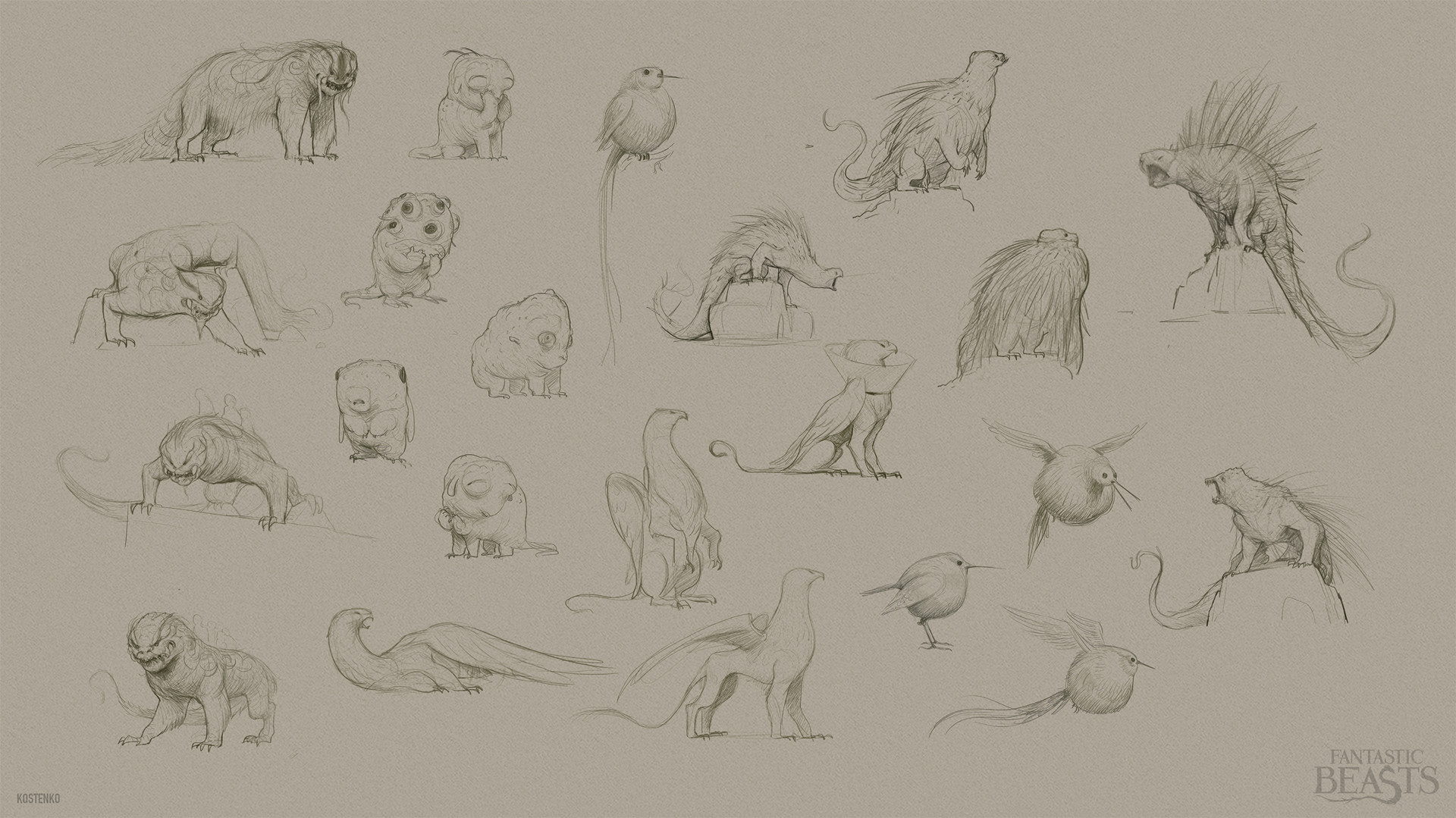 Max Kostenko - Creatures for Fantastic Beasts: The Crimes of Grindelwald