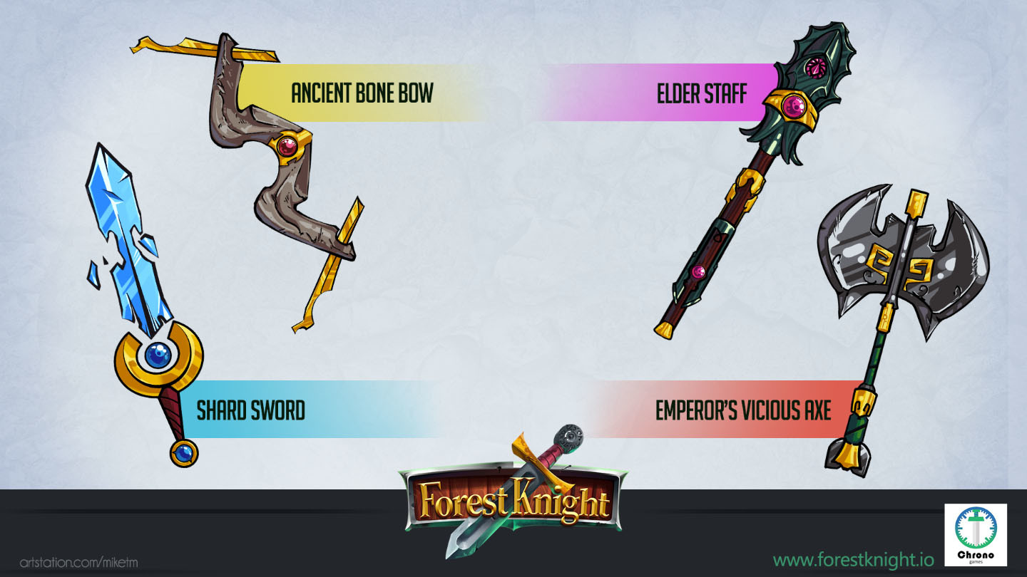 ArtStation - Forest Knight Weapon Designs #1