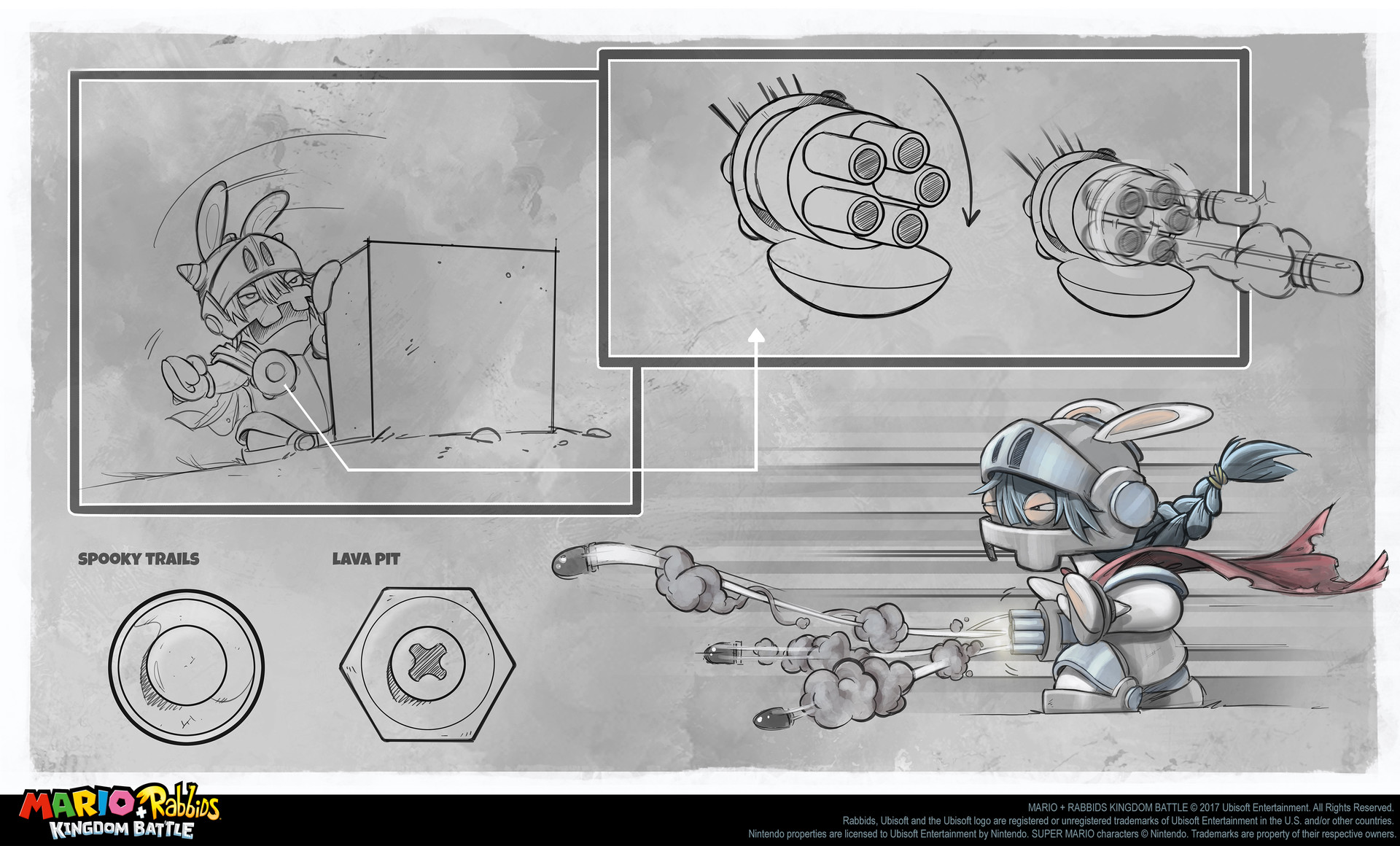 Claudia Tuci - Mario + Rabbids: Kingdom Battle - Character Sketches