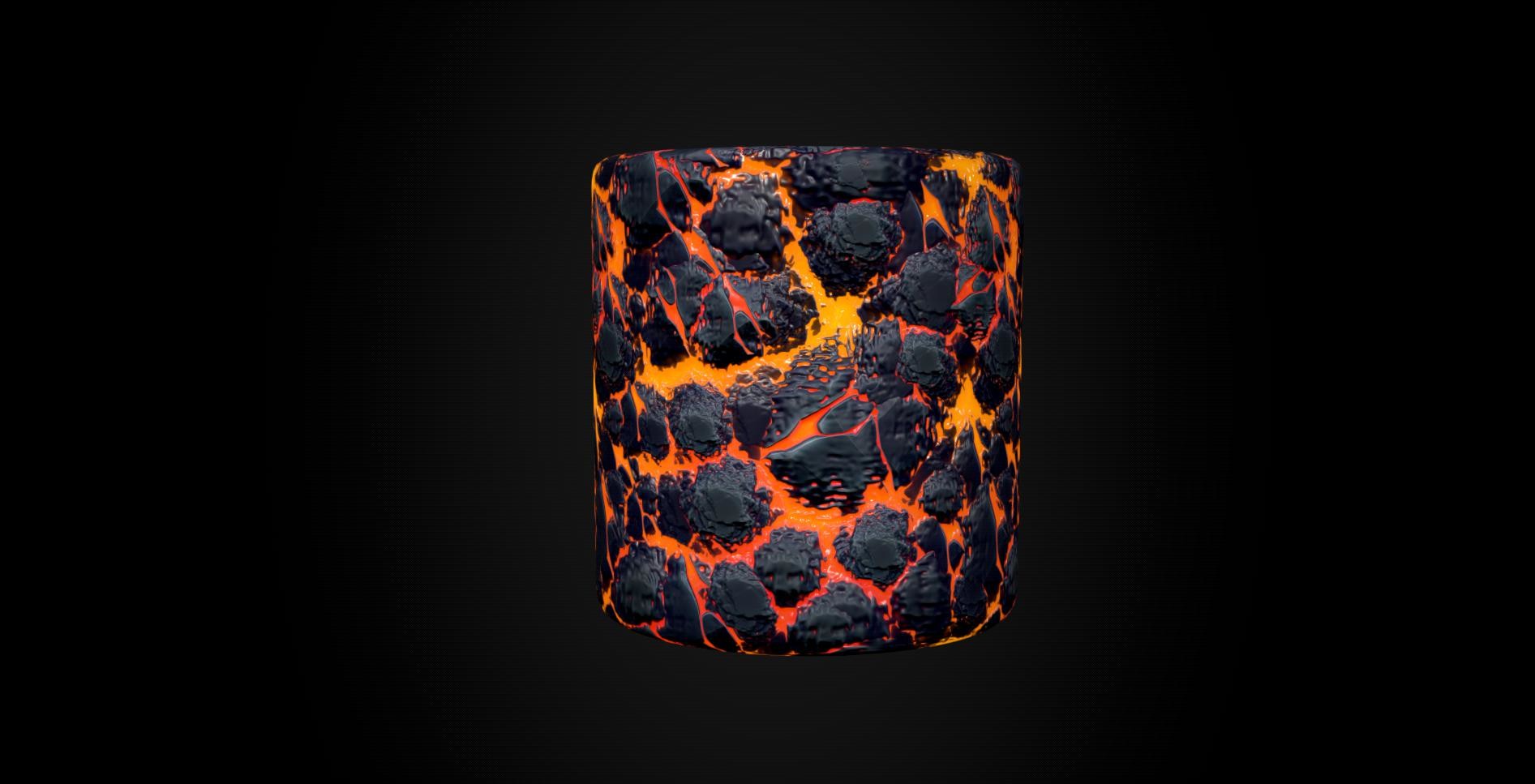 ArtStation - Stylized Lava texture