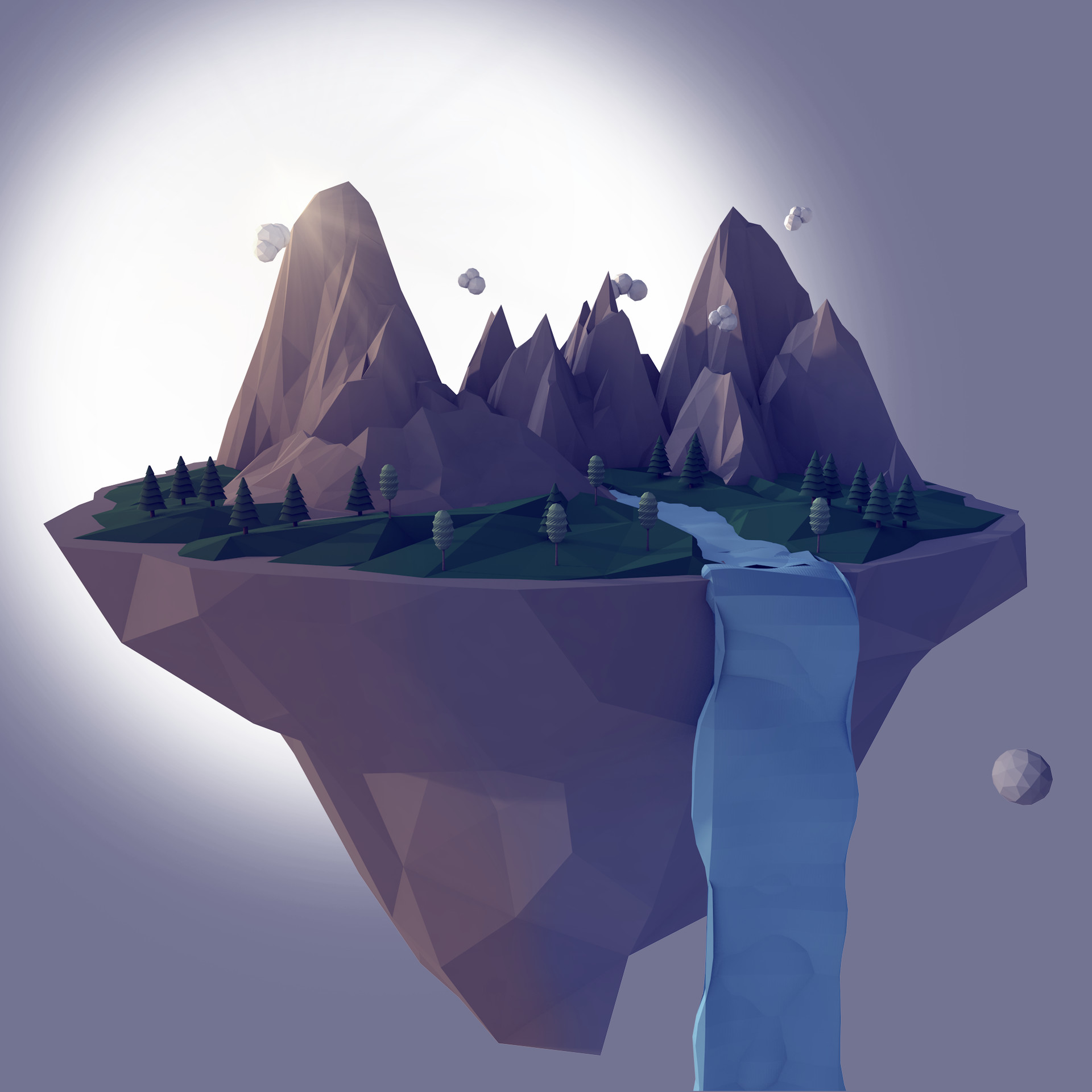 ArtStation - Floating Island