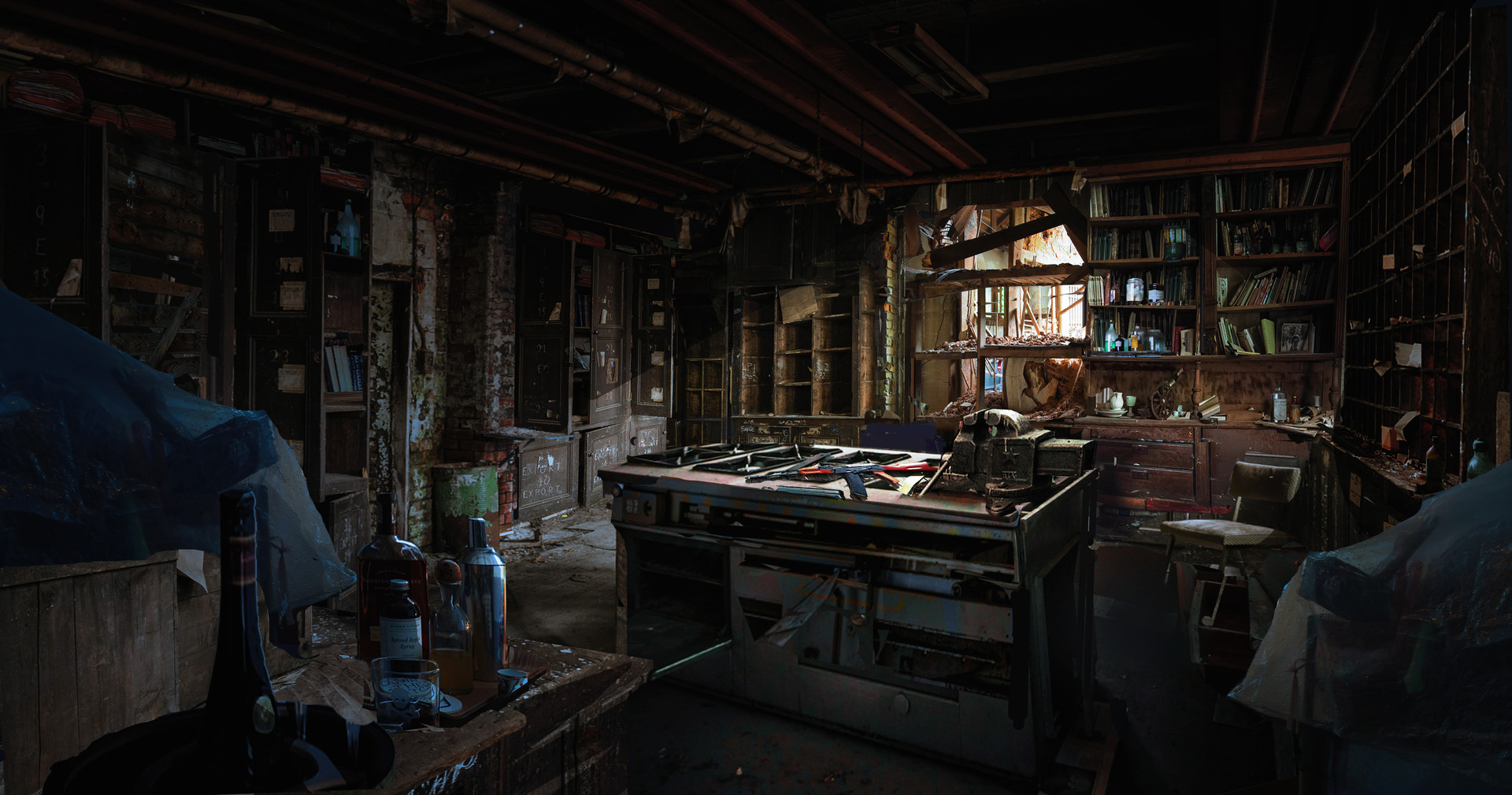 ArtStation - underground lab