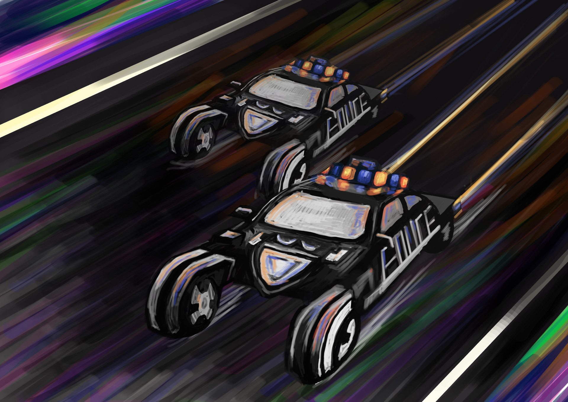 ArtStation - Future Police car