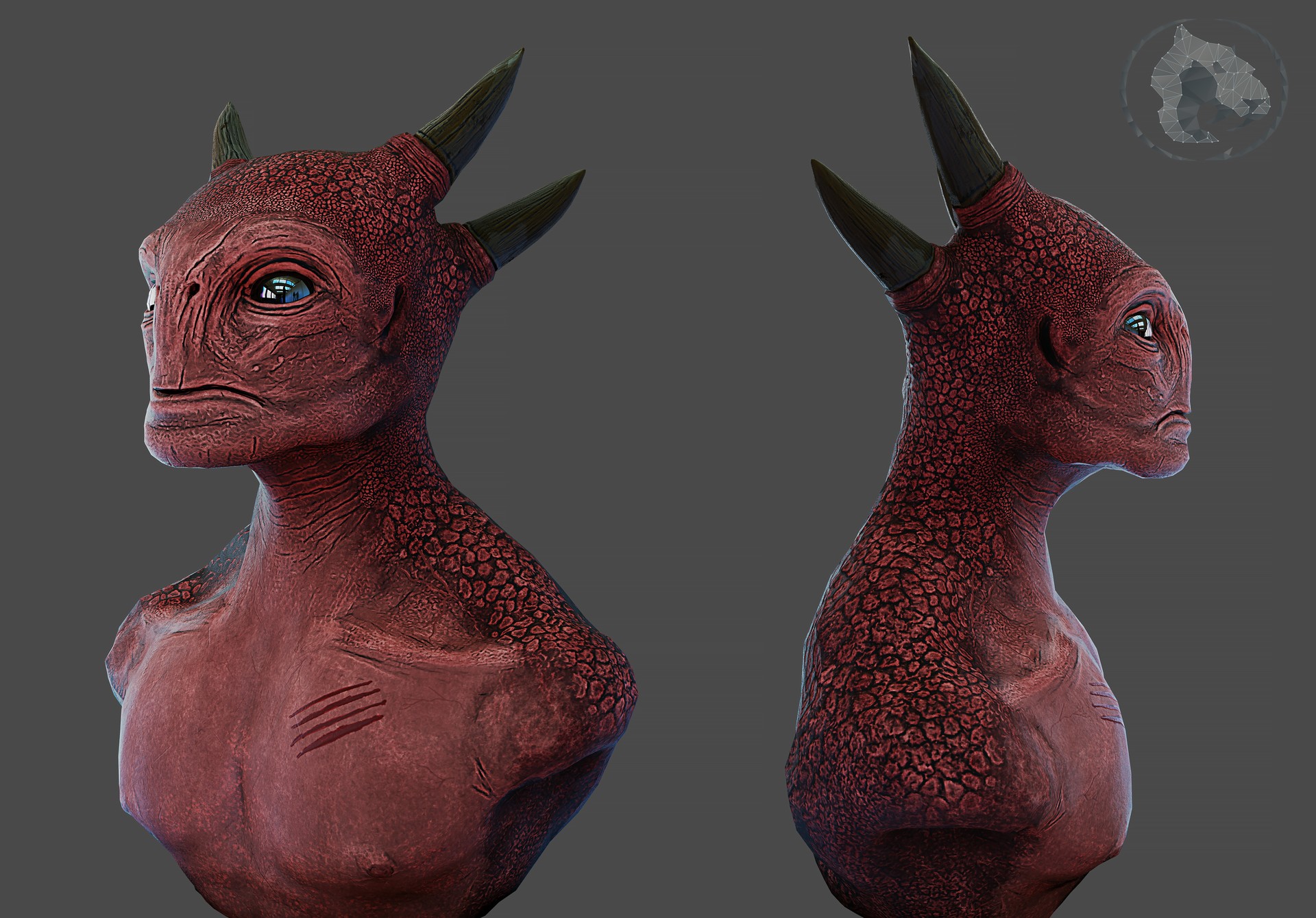 ArtStation - Creature Design Headbust