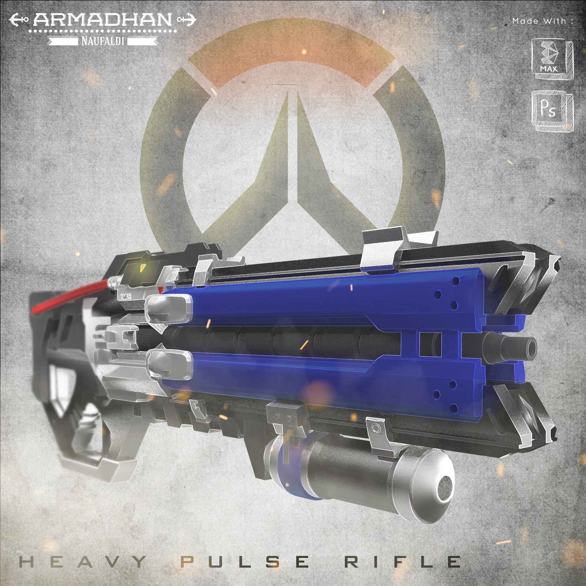 ArtStation - Heavy Pulse Rifle - Soldier 76