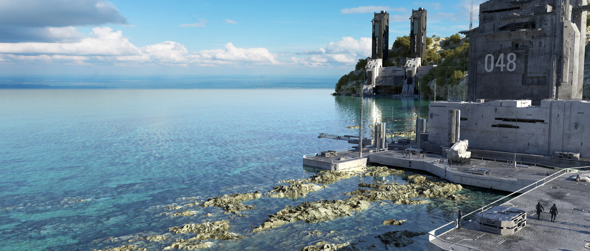 ArtStation - Futuristic sea