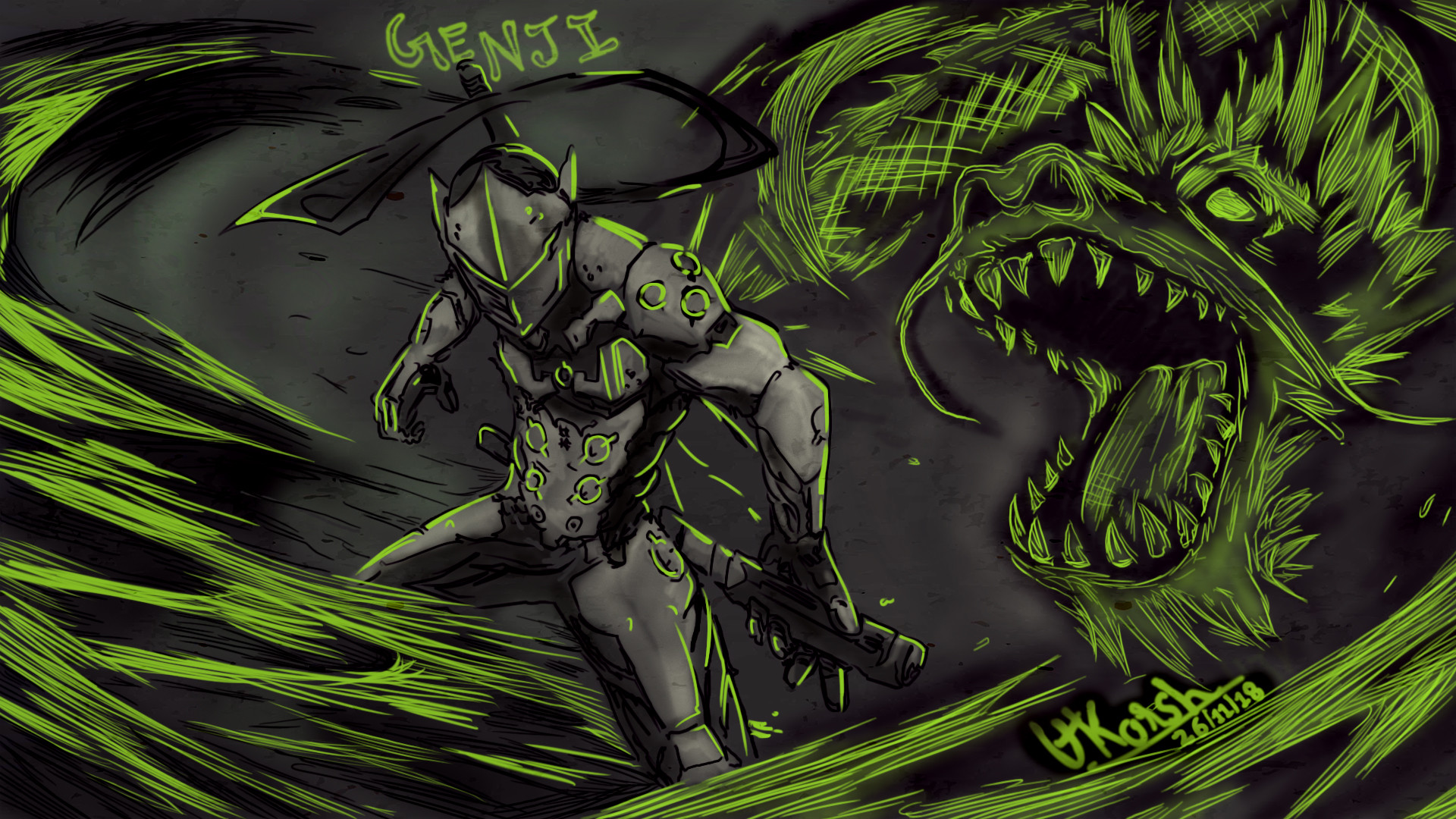 ArtStation - GENJI Fan art