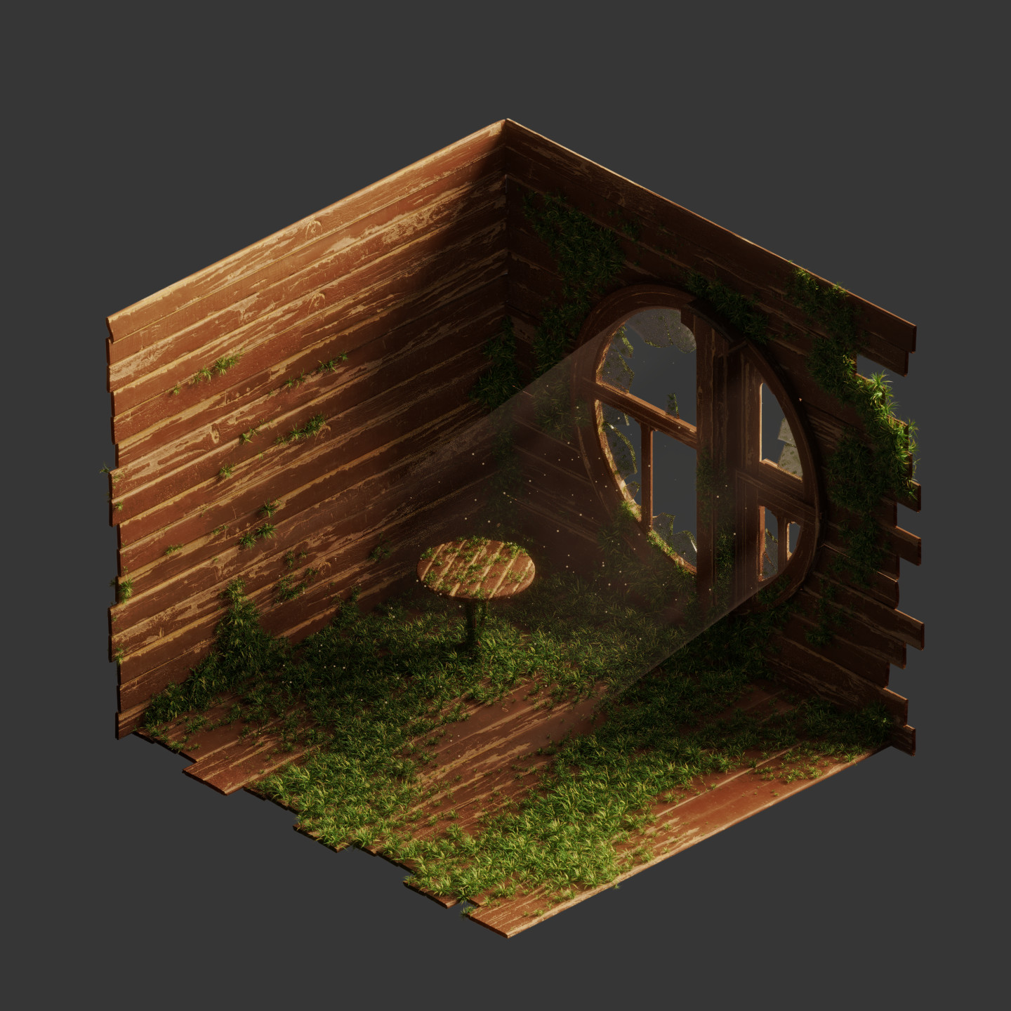 ArtStation - isometric attic