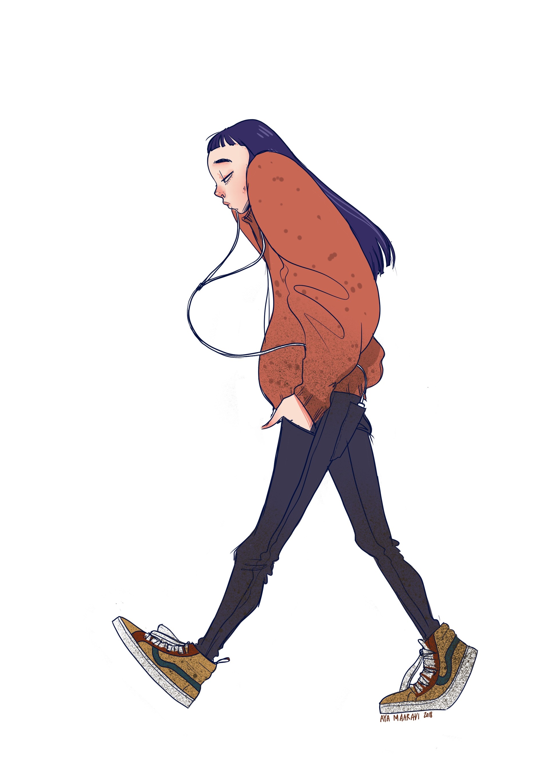 ArtStation - Walking in the street