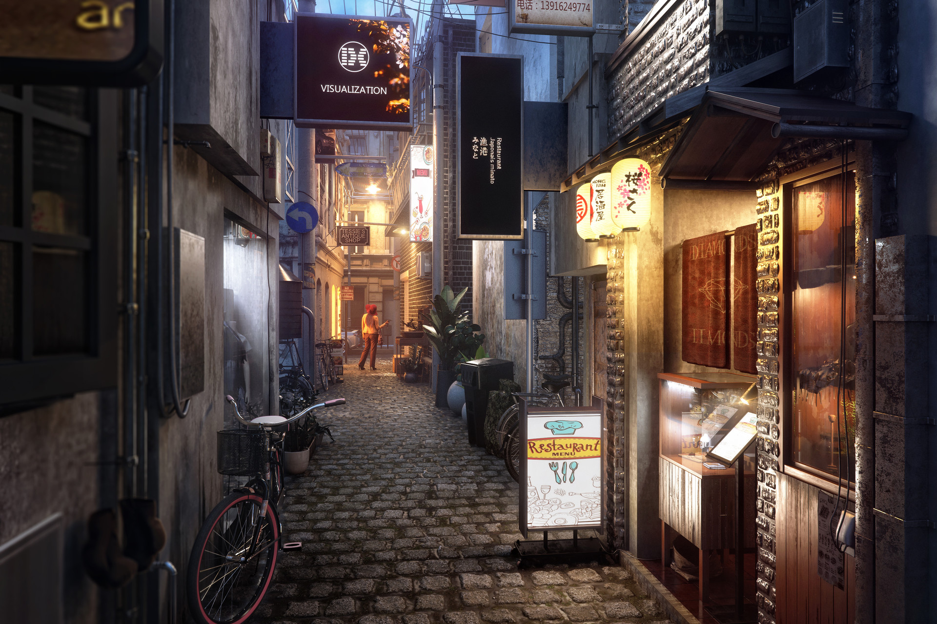 ArtStation - Street alley