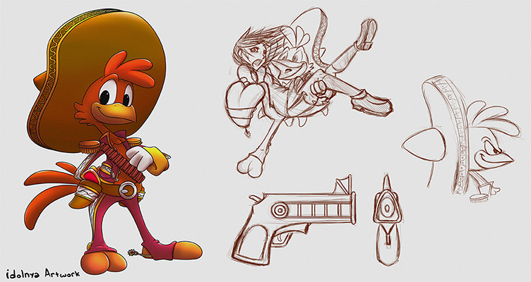 ArtStation - Panchito Concept art Kingdom hearts