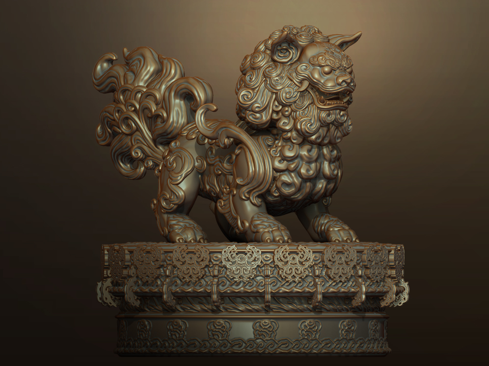 ArtStation - Chinese Guardian Lion