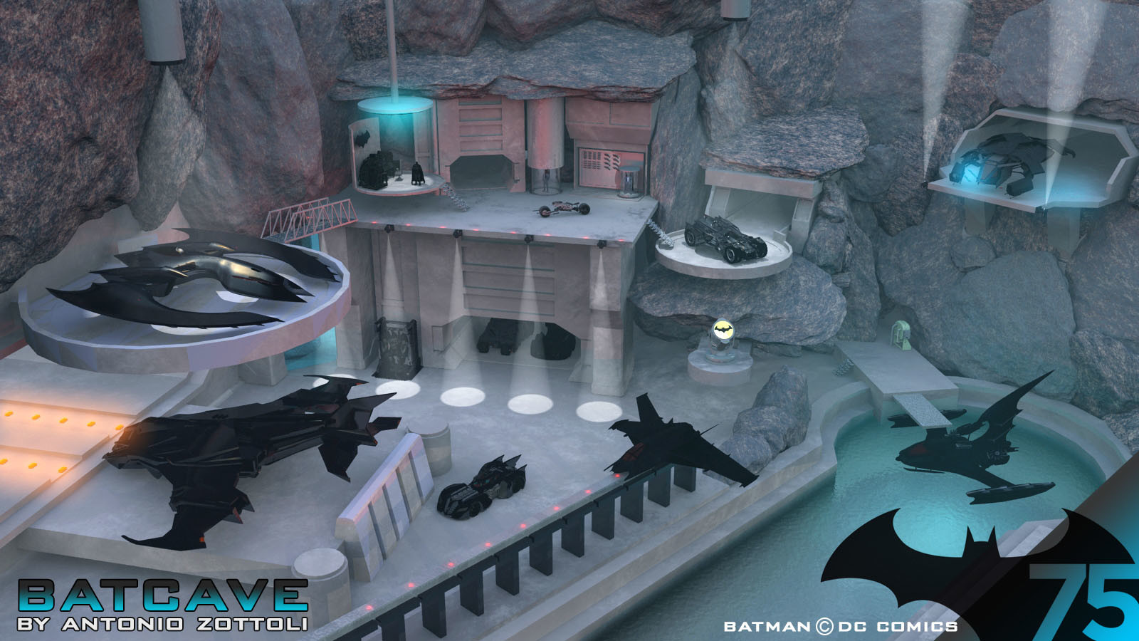 ArtStation - Bat Cave (W.I.P.)