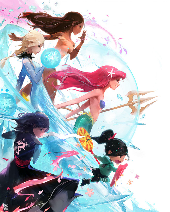 Rossdraws - Disney Princess Battle Royale