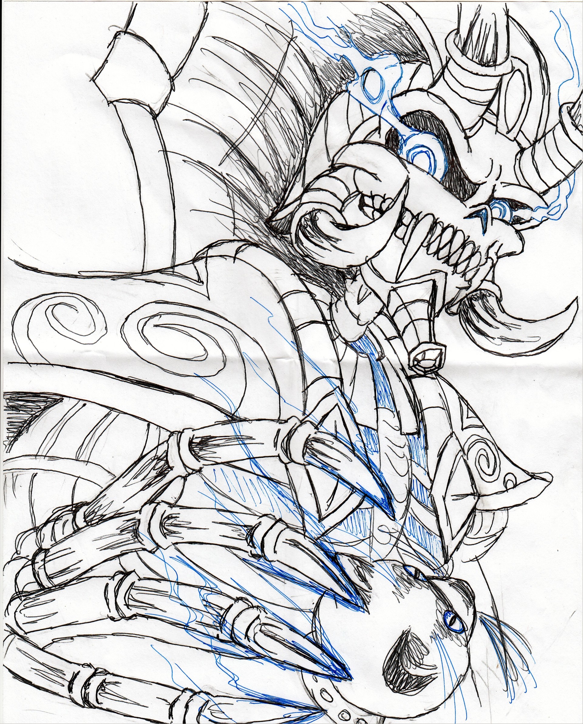 exodia coloring page