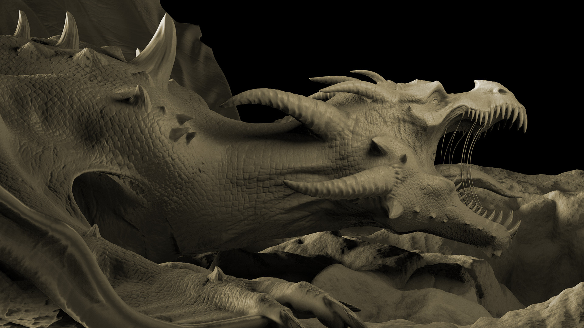 ArtStation - Dragon for wacom contest