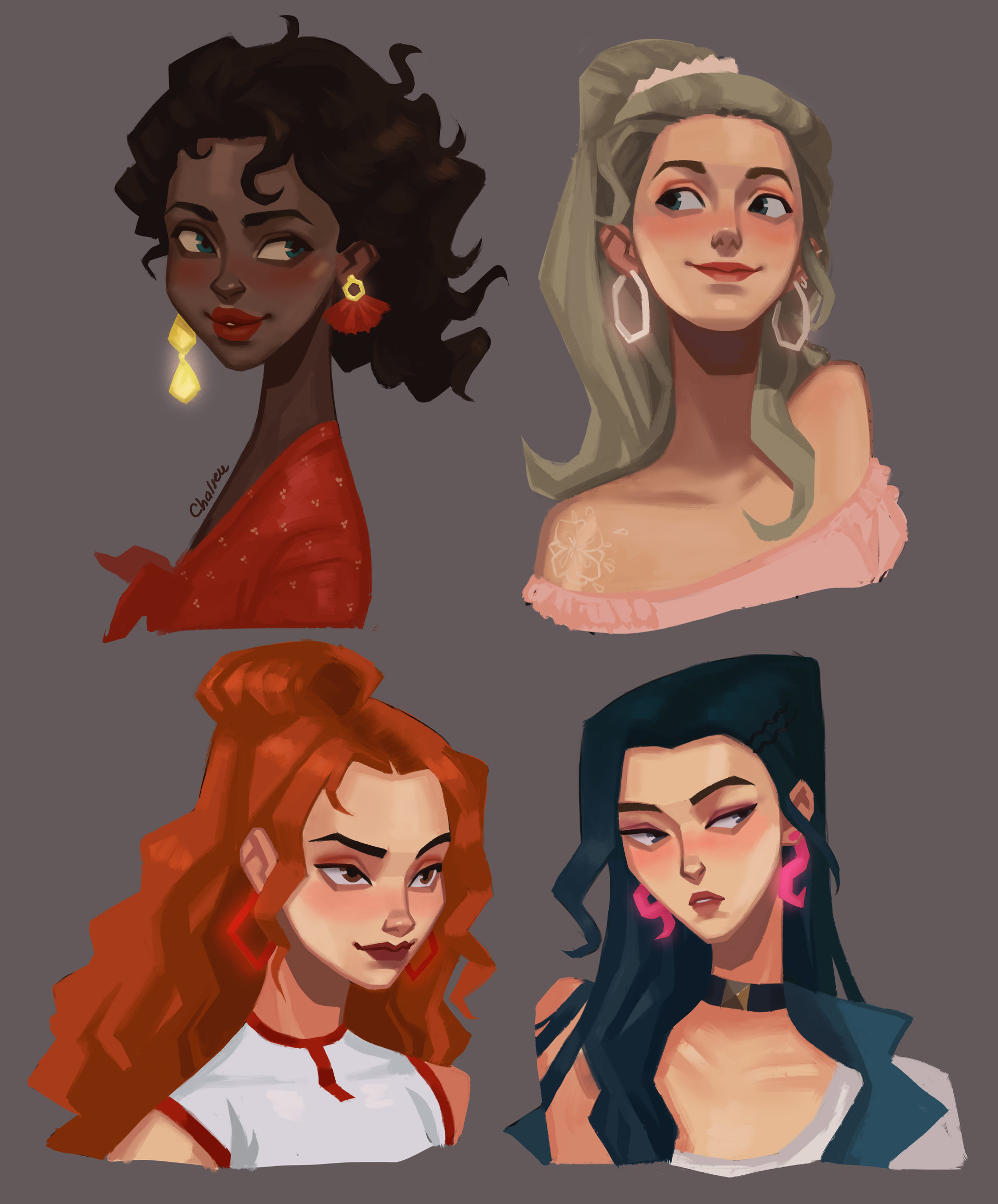 ArtStation - Practice 🦋🌸💋🖤