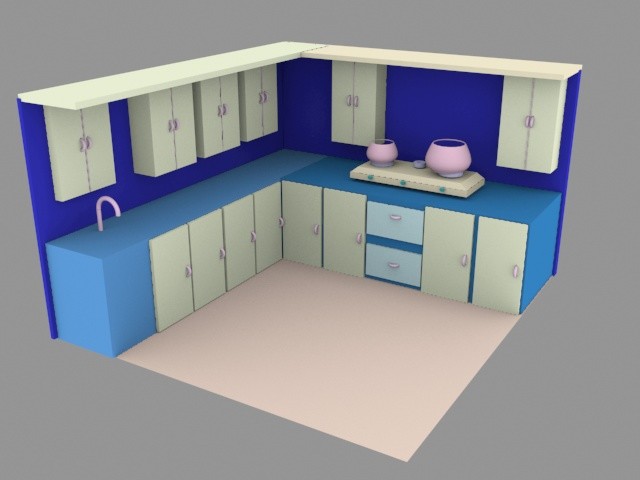 ArtStation - 3D kitchen