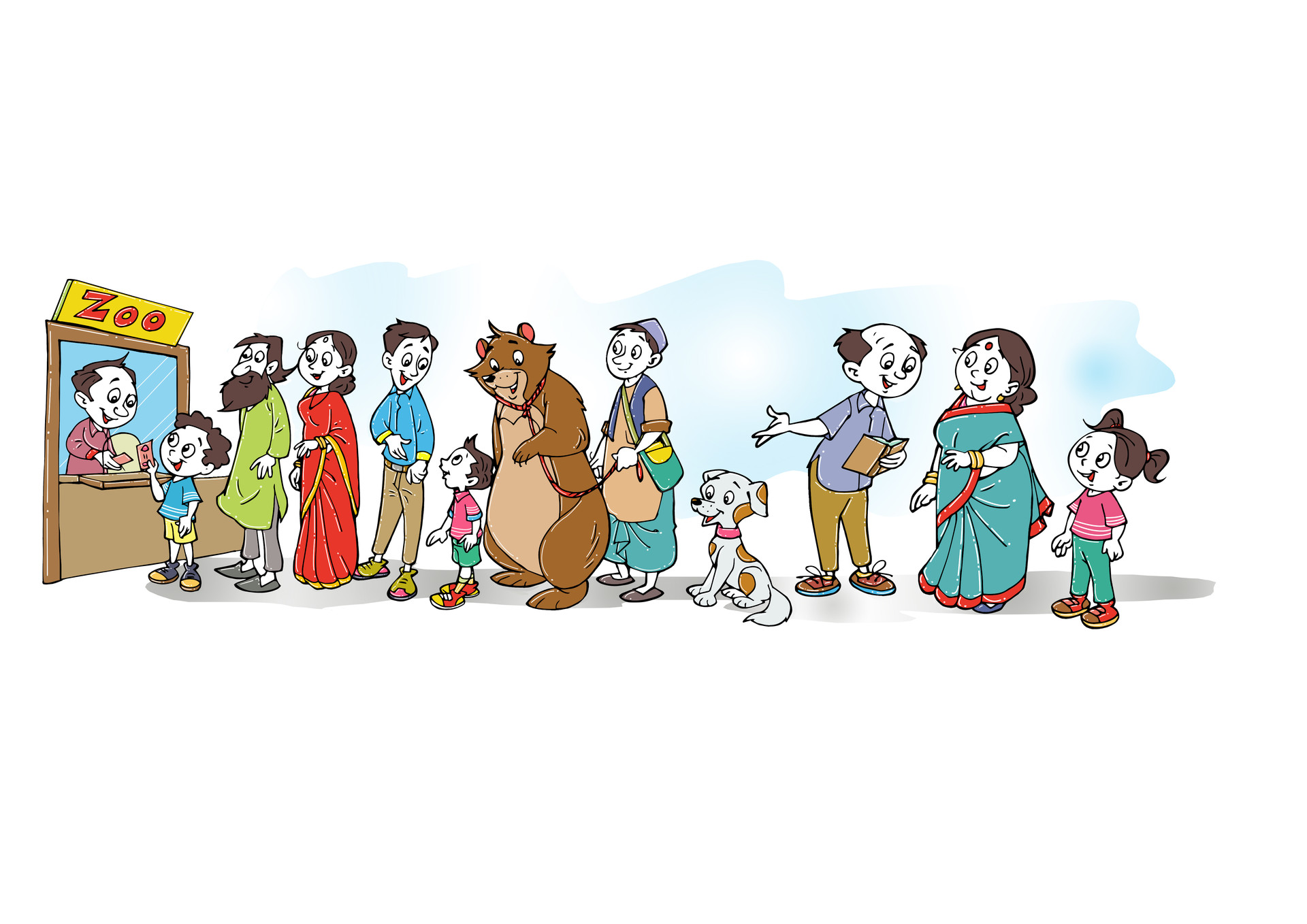 clipart queue animal