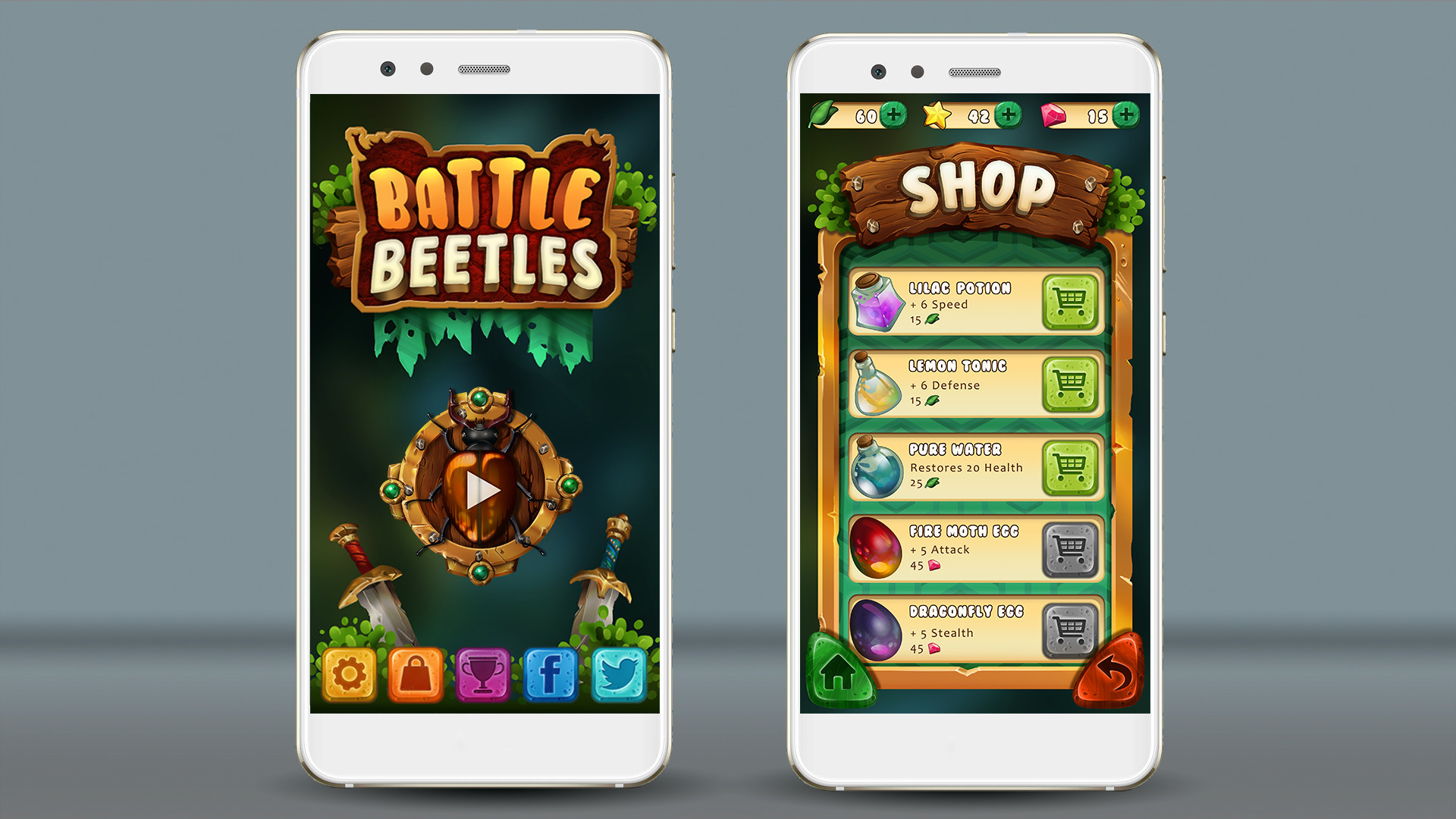 ArtStation - Battle Beetles UI