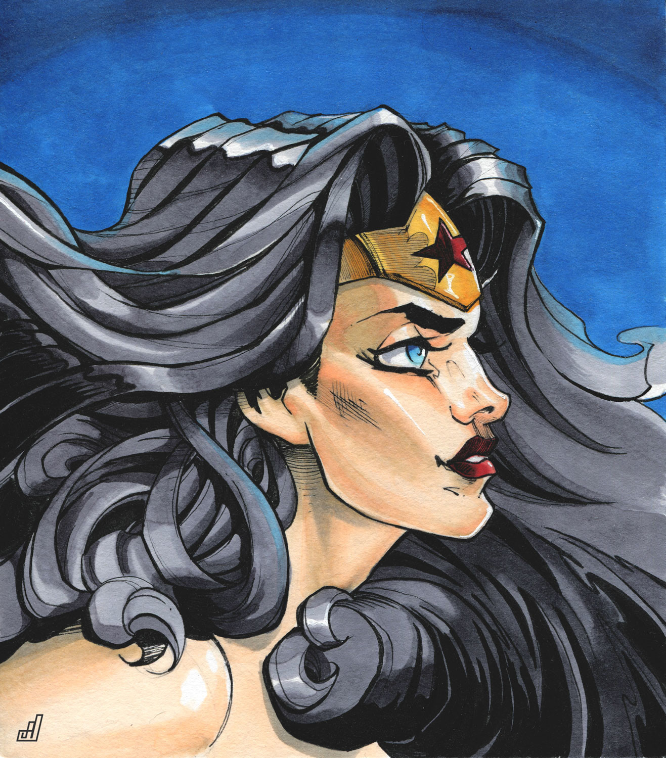 Artstation Wonder Woman Portrait