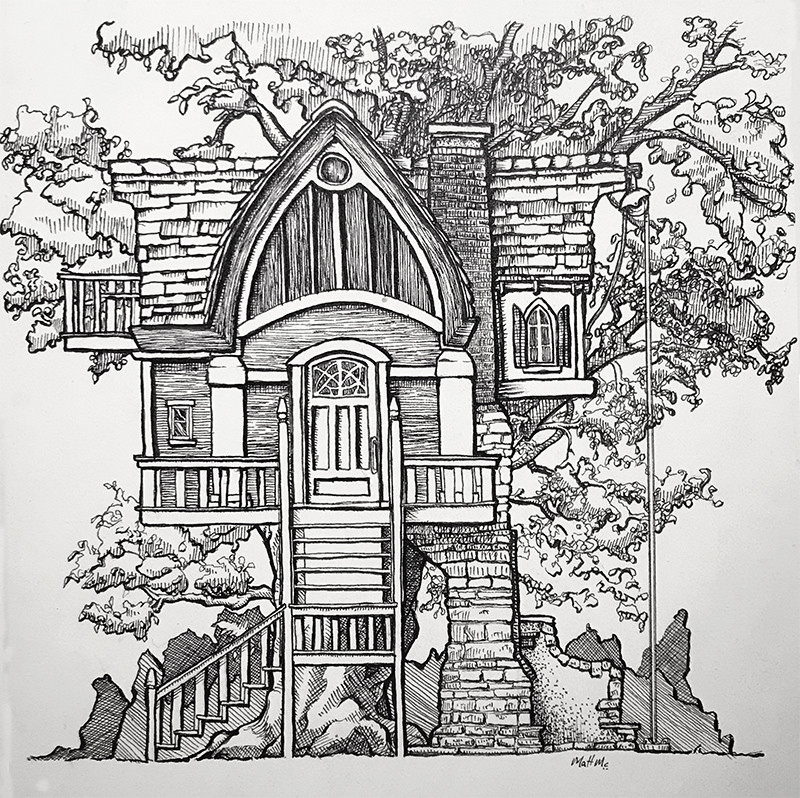 ArtStation - Inktober Cottages