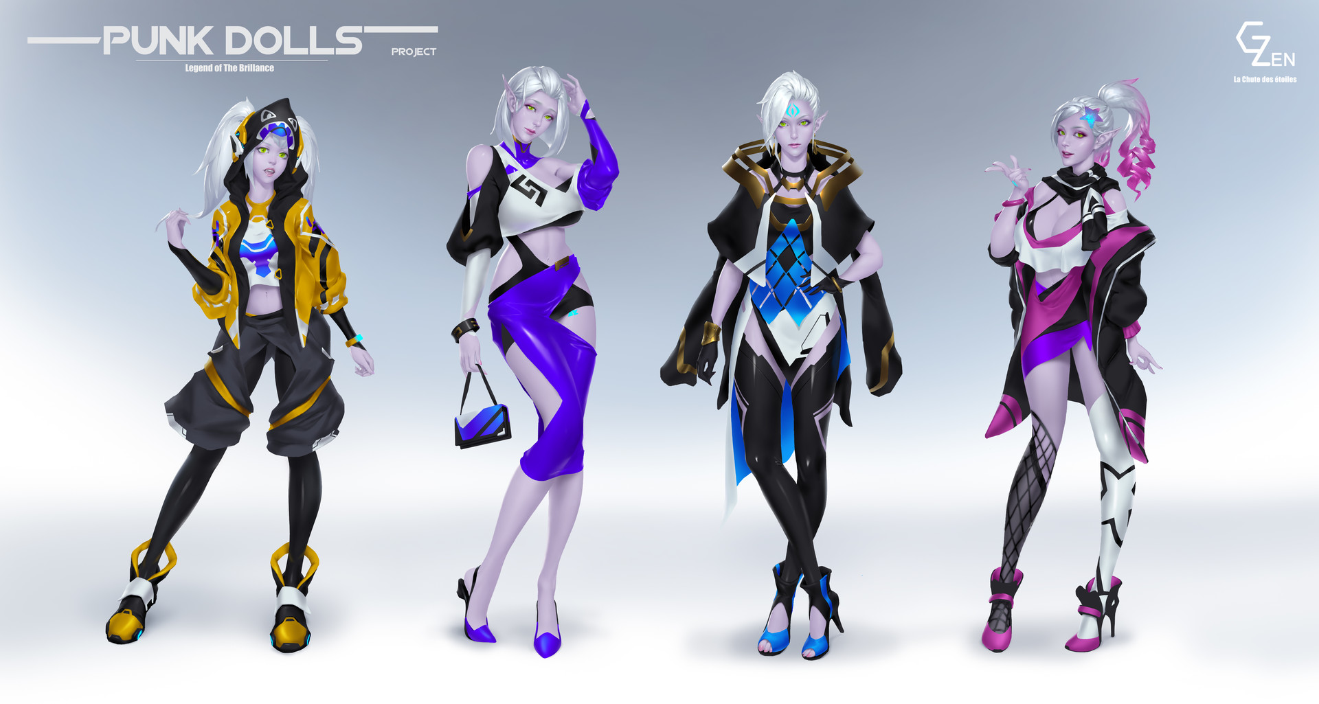 ArtStation - PUNK DOLLS - DAY Version