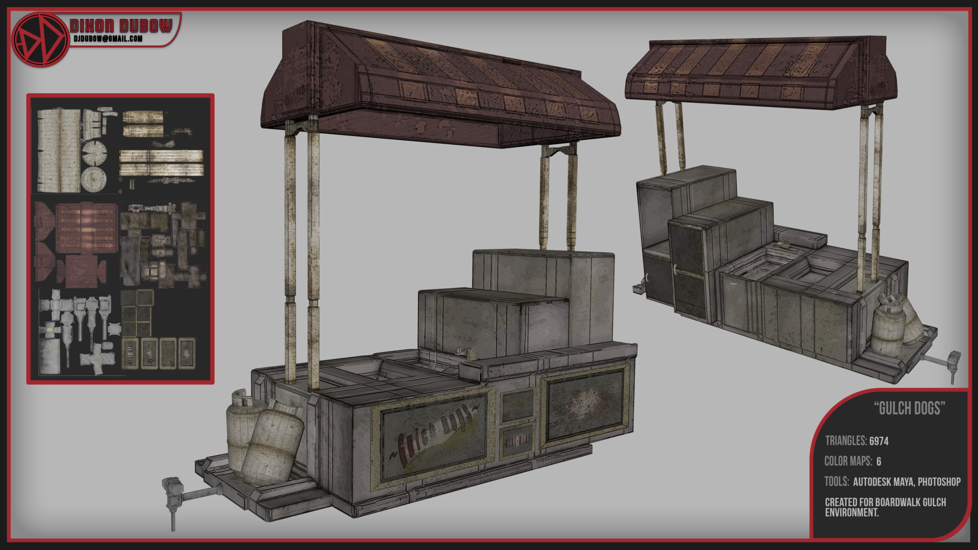 ArtStation - Boardwalk Gulch "Gulch Dogs" Cart.