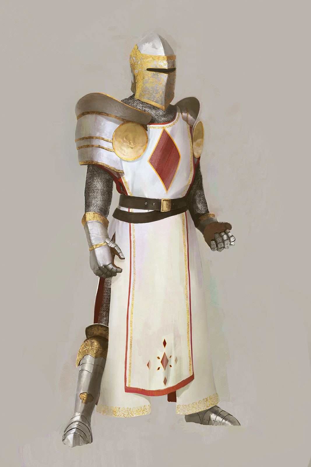 Alexandre Douanier - Crusader armor concept and sketches