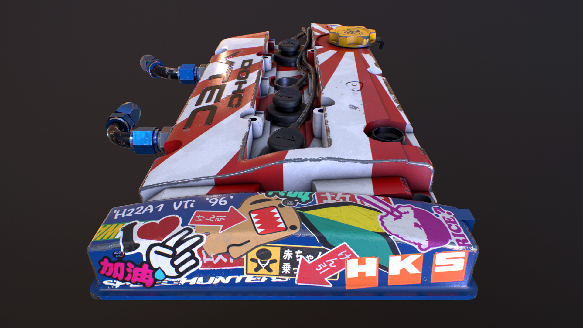 Chris Maloney - Honda H22 Valve Cover - JDM style