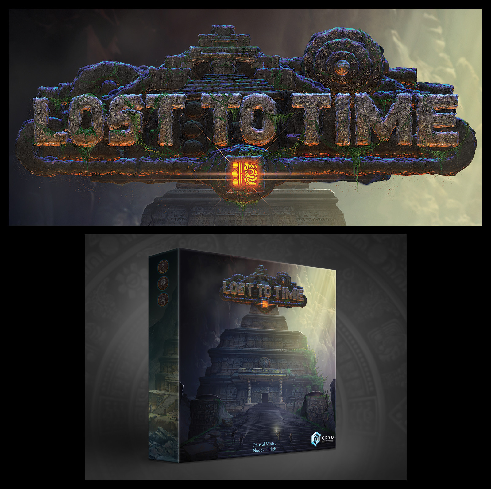 ArtStation - LOST TO TIME -Board Game Logo (and Teaser Trailer)