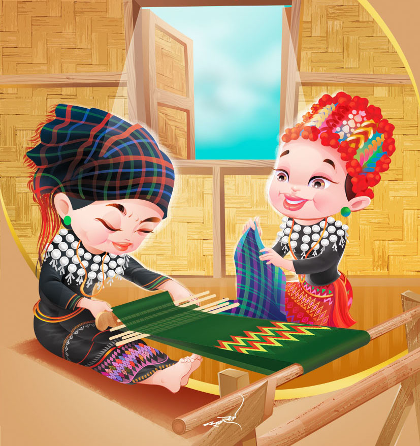 ArtStation - Traditional Cloth _Kachin