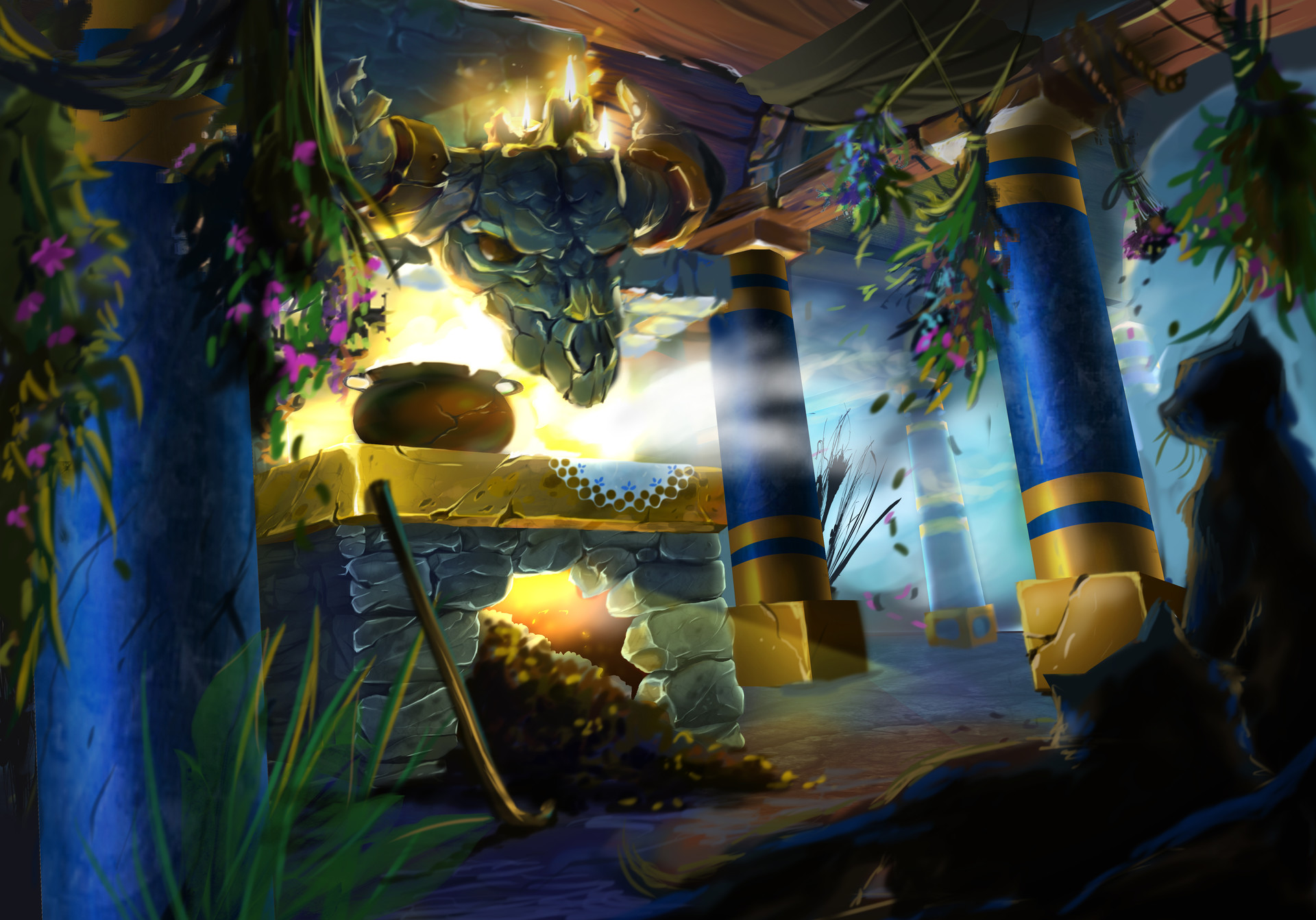 ArtStation - witch oven. environment concept art creation