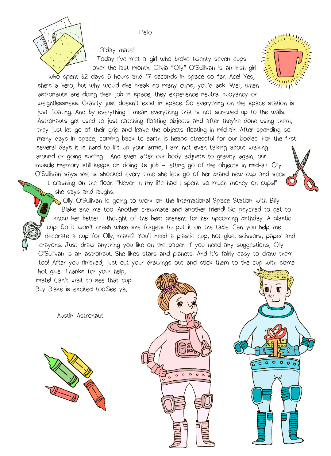 LEVVIKA - Illustrations for Children's Letter Series Austin