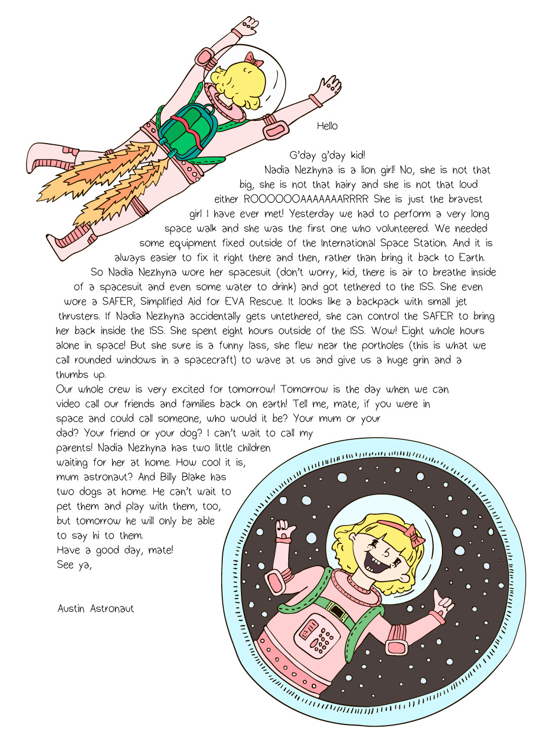 LEVVIKA - Illustrations for Children's Letter Series Austin