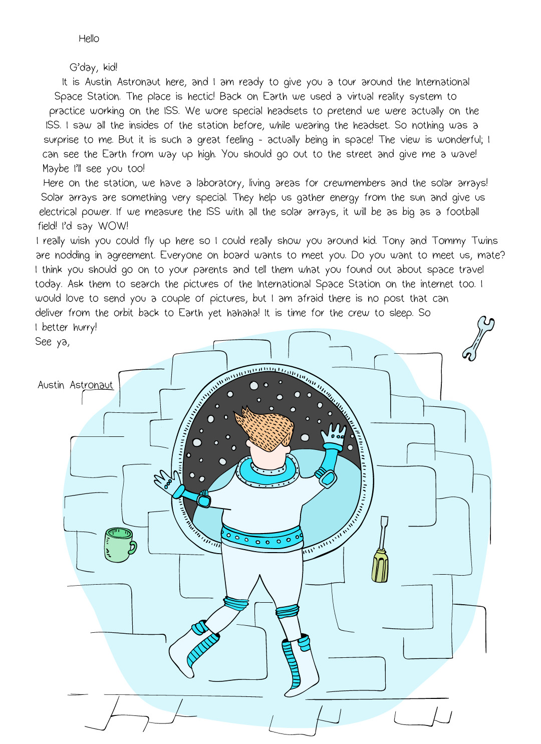 LEVVIKA - Illustrations for Children's Letter Series Austin