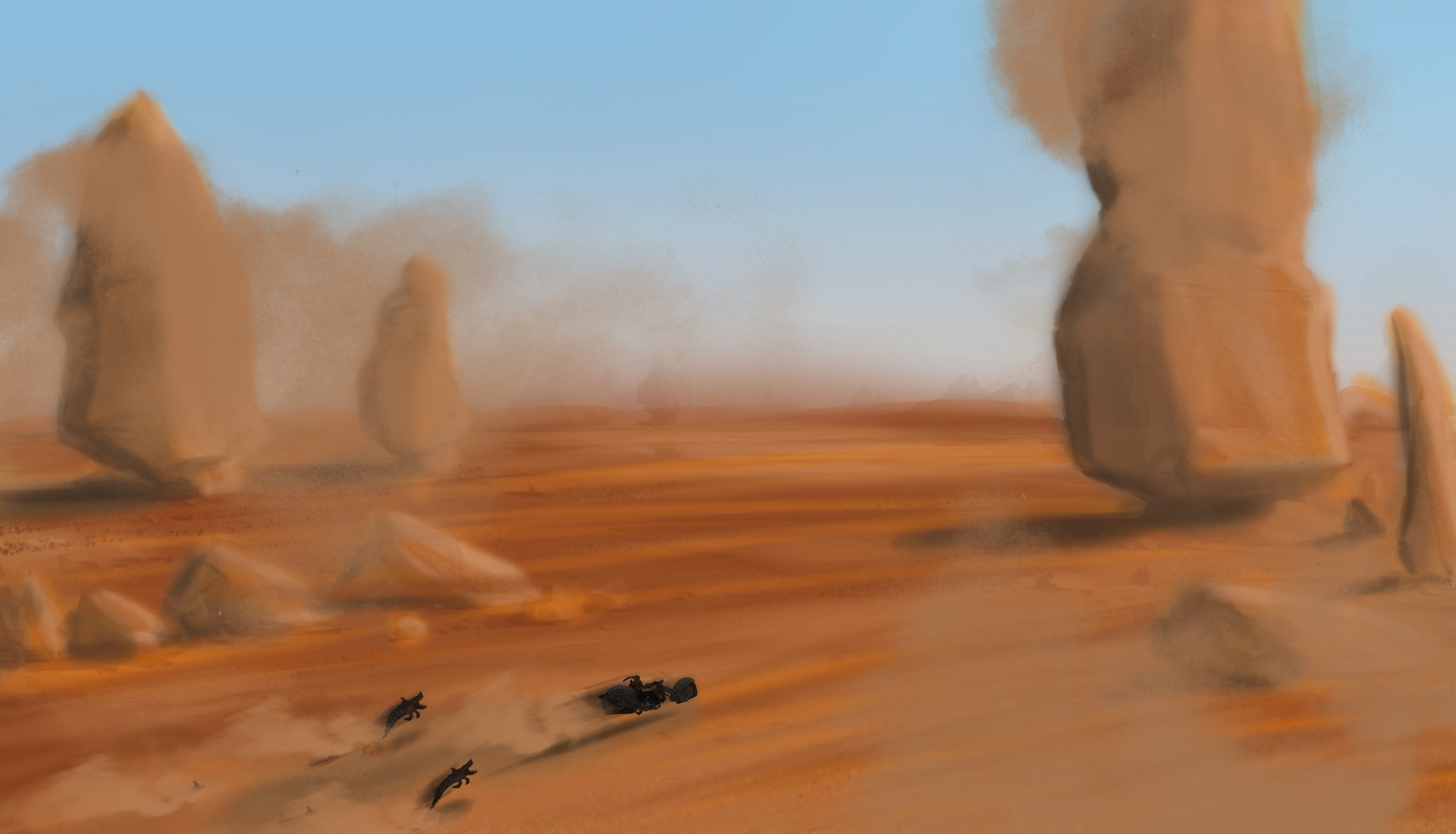 ArtStation - Scenery Concept Art , Desert