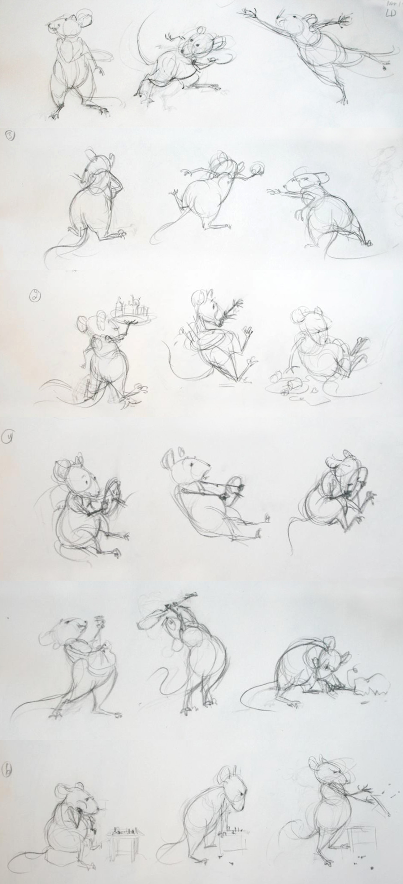 how to draw animal gestures