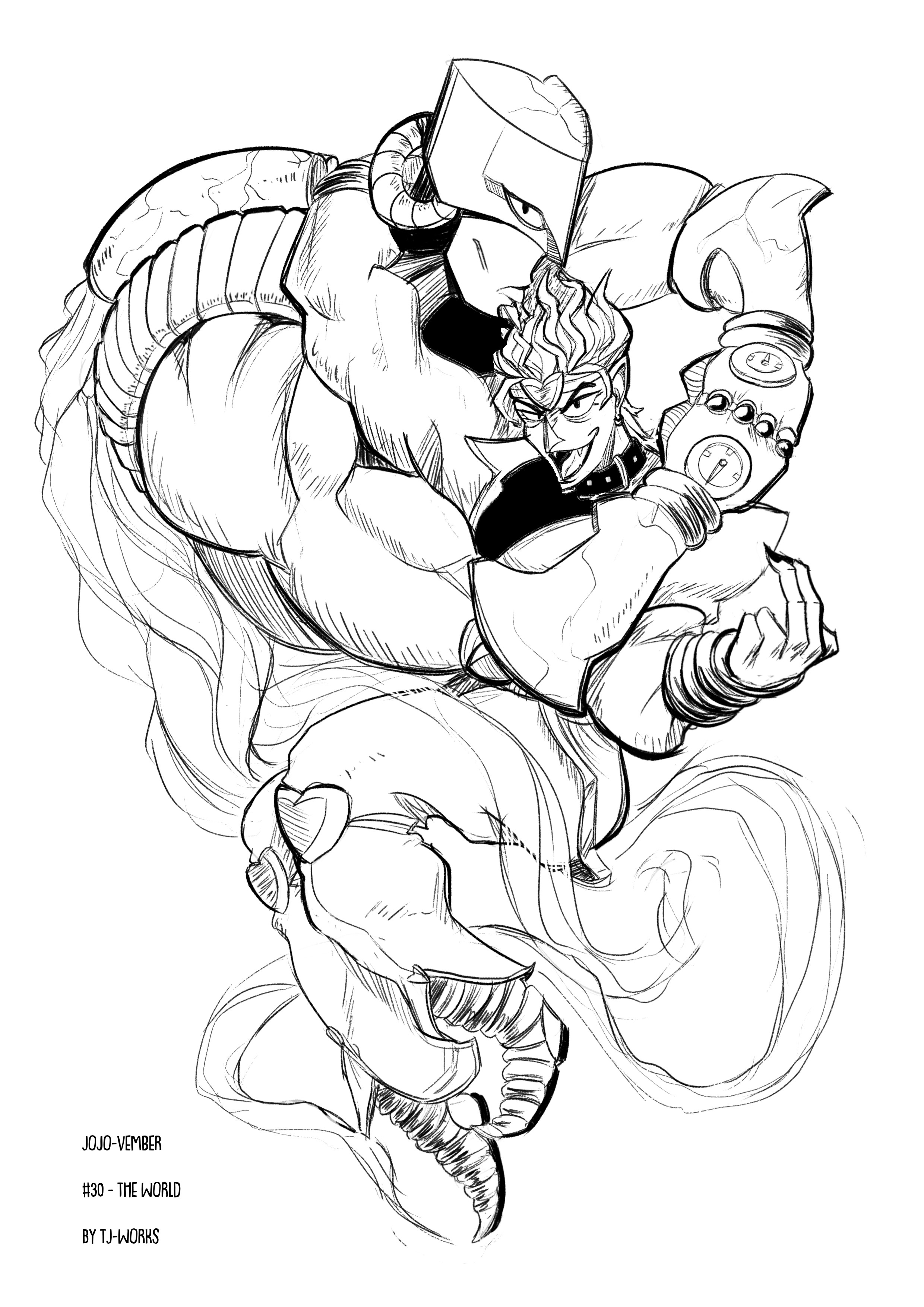 how to draw the world jojo