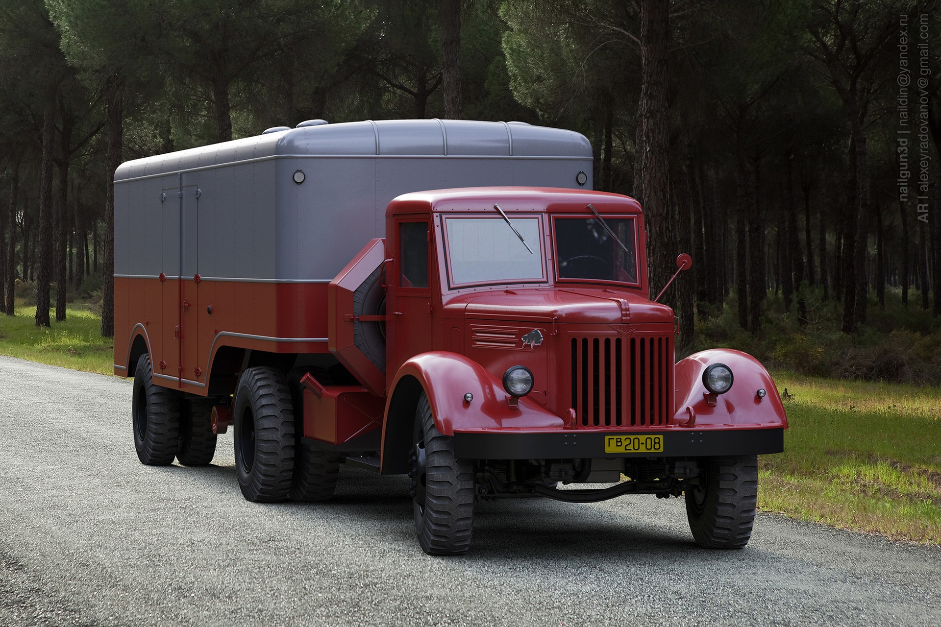 ArtStation - MAZ-200 + MAZ-5712