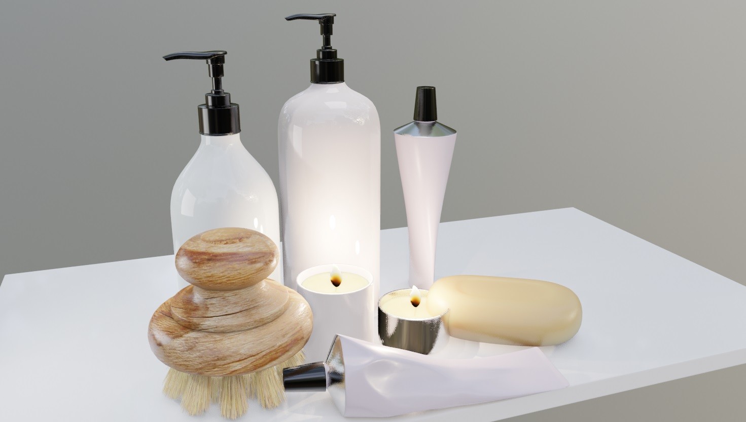 ArtStation - bathroom itmes