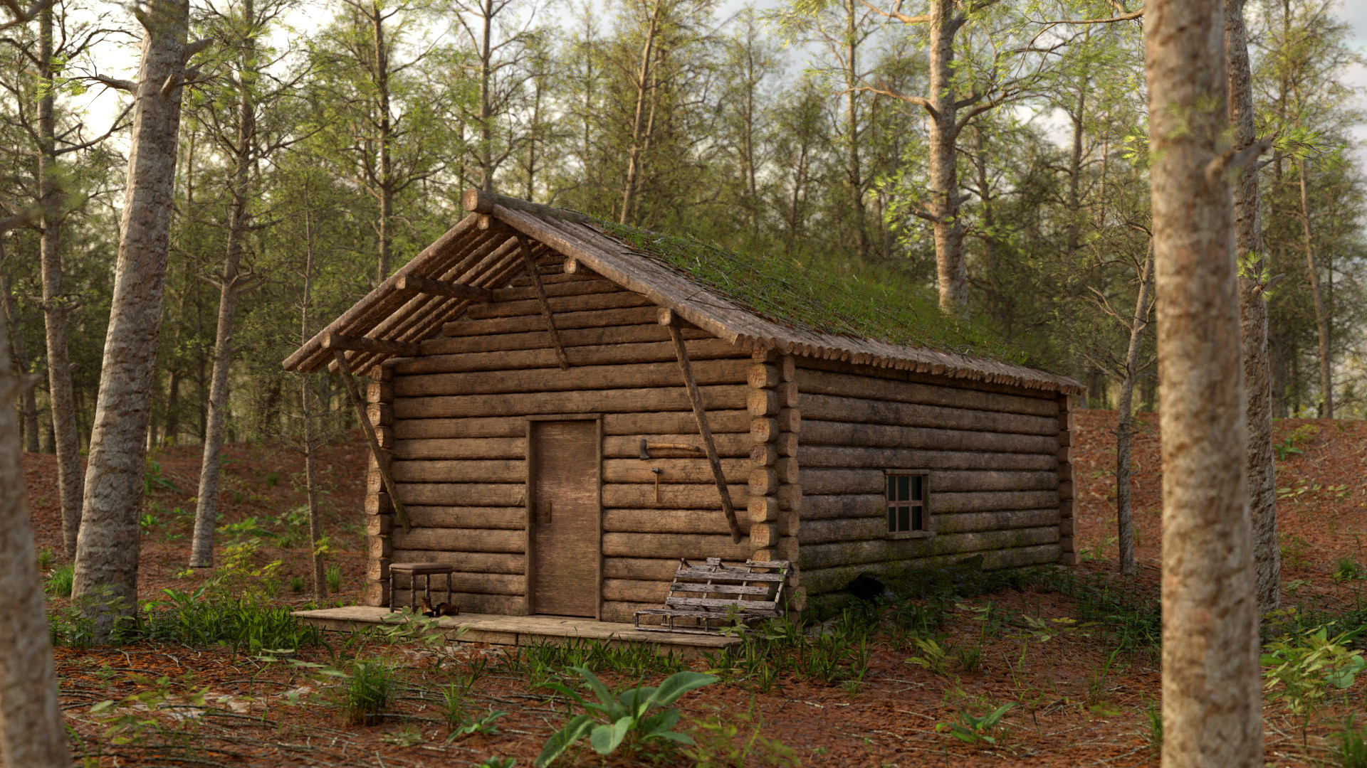 ArtStation - Wooden Cabin