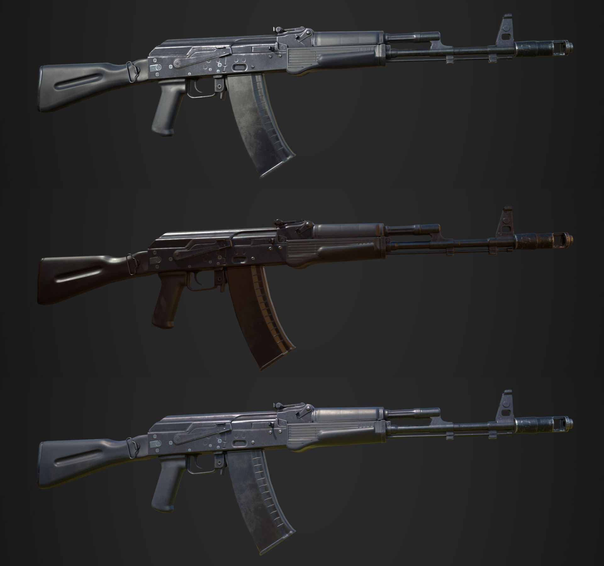 ArtStation - Game-ready AK-74M Model
