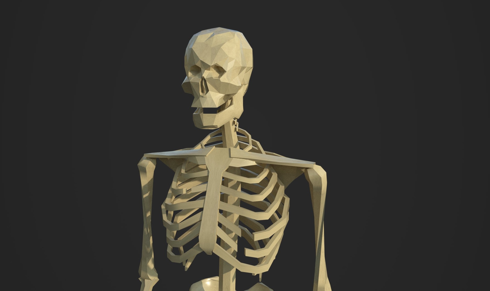 ArtStation - Low Poly Skeleton