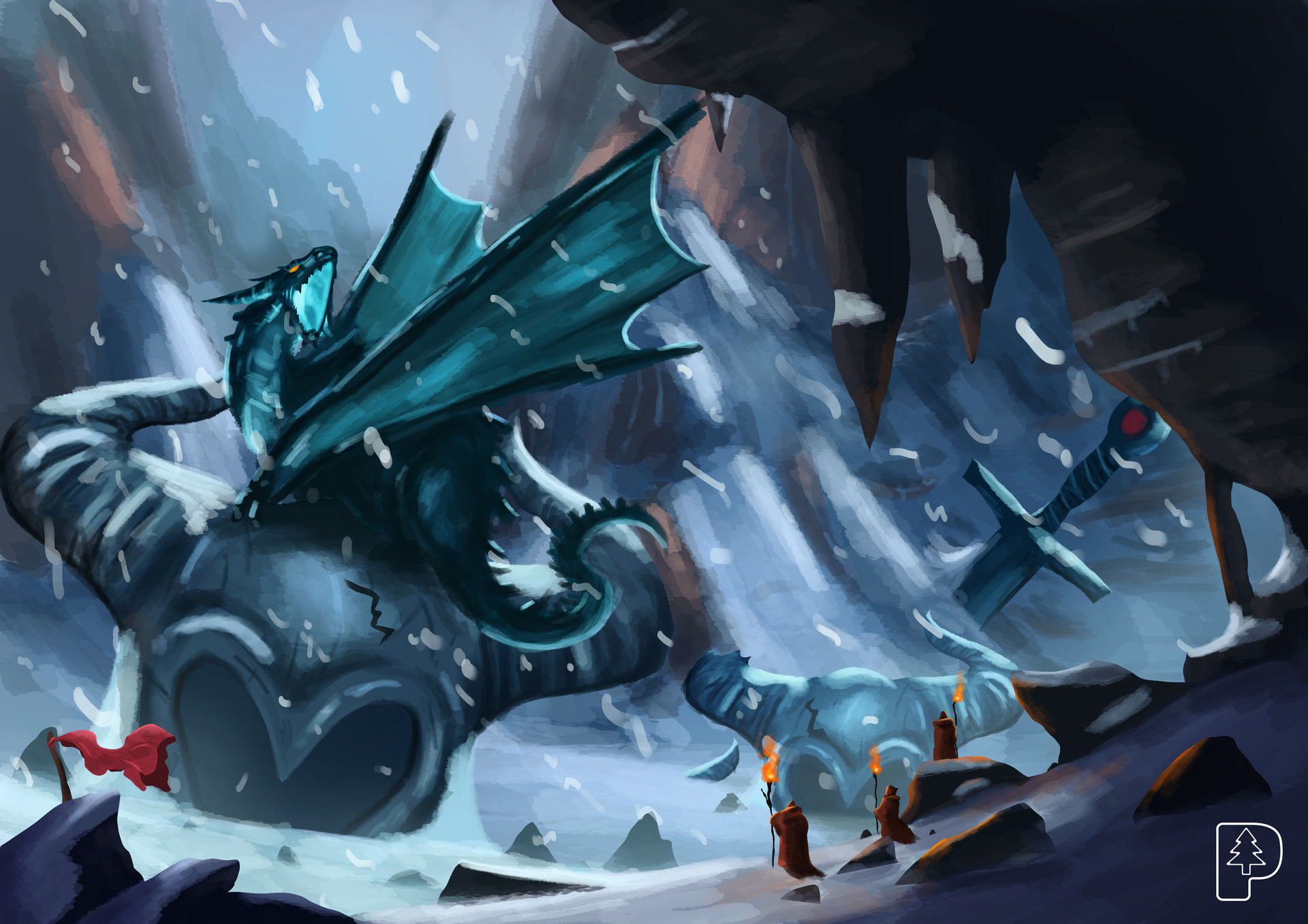ArtStation - Tomb of the Ice Titans