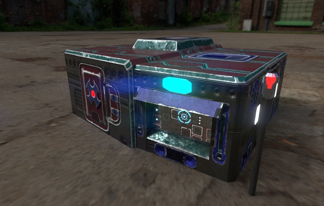 ArtStation - Sci-Fi Emergency Stand for Medication