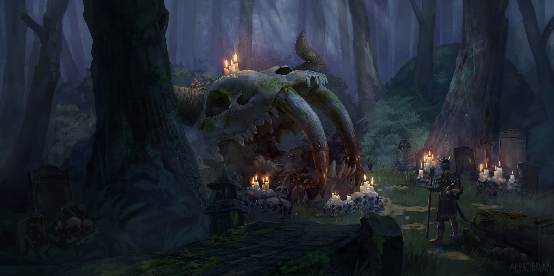 ArtStation - Ritual in woods, joongho na