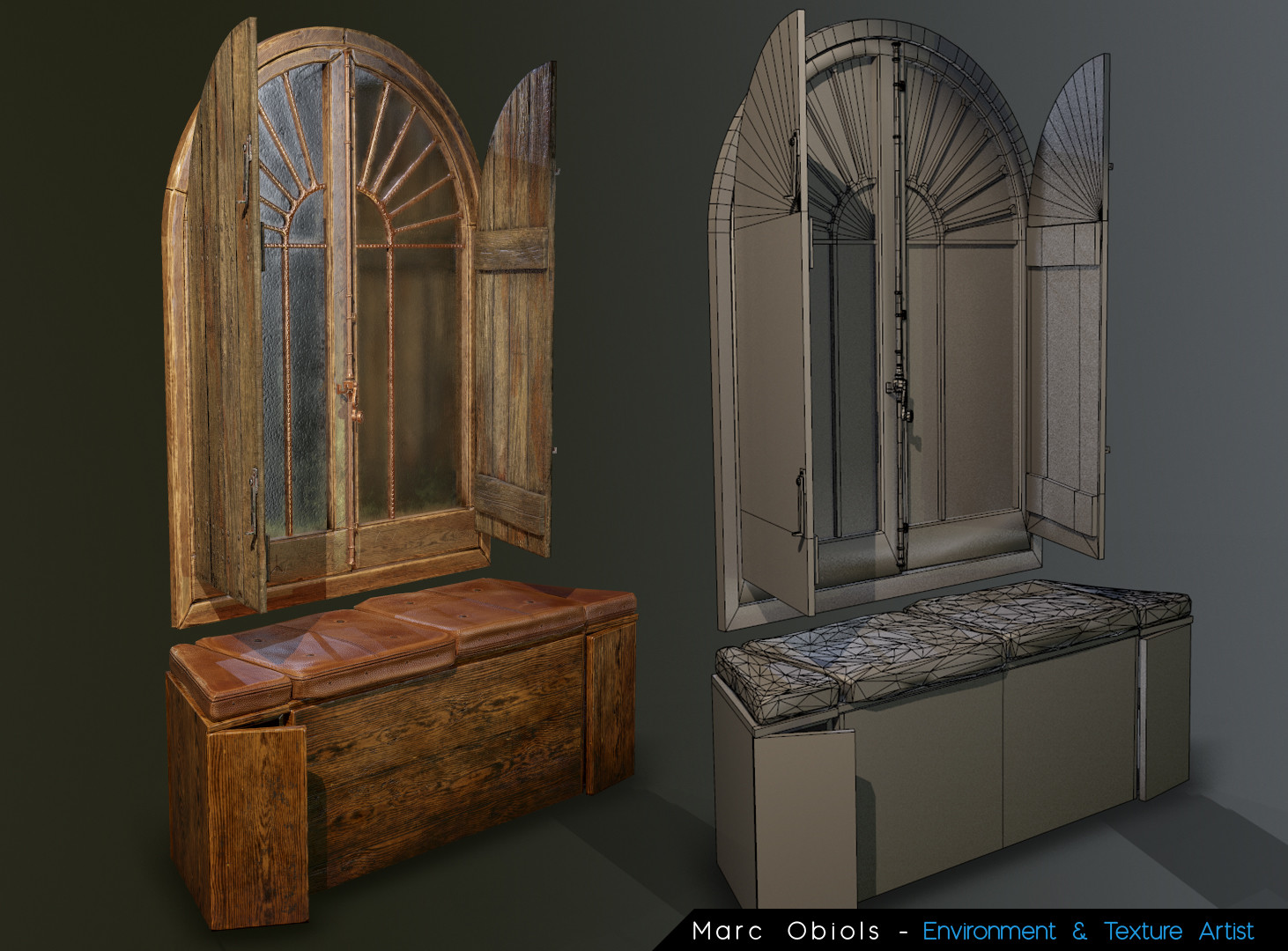 Marc Obiols - Old Attic Window (Game Prop)
