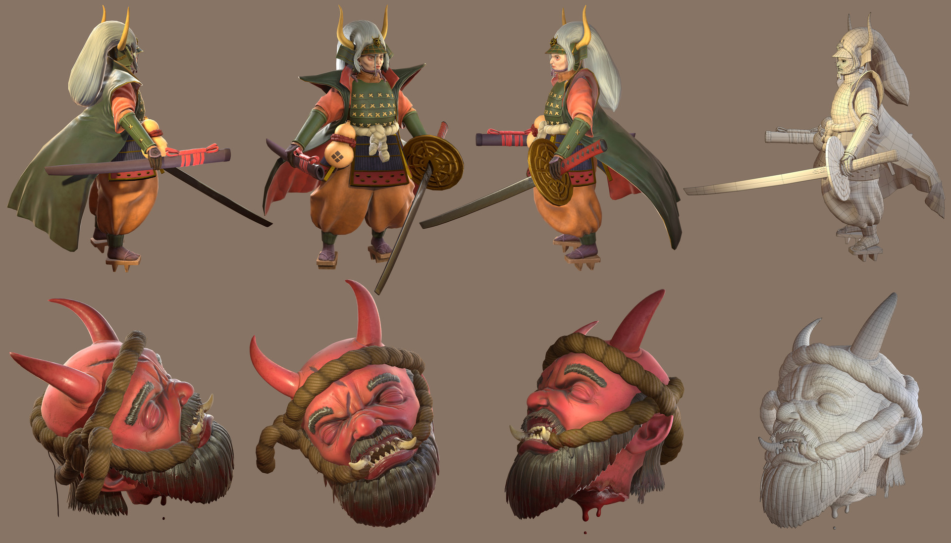 Niclas Nettelbladt - Artstation Challenge - Feudal Japan : The Shogun